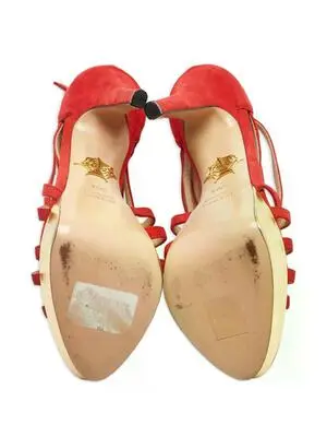 CHARLOTTE OLYMPIA Platform Suede Sandals