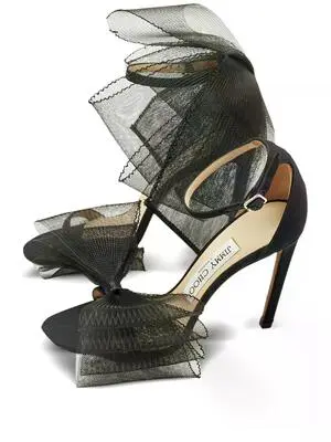 JIMMY CHOO Bow-detail Stiletto Sandals