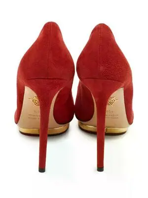 CHARLOTTE OLYMPIA Dolly Suede Pumps