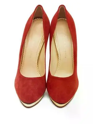 CHARLOTTE OLYMPIA Dolly Suede Pumps