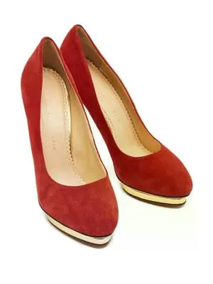 CHARLOTTE OLYMPIA Dolly Suede Pumps