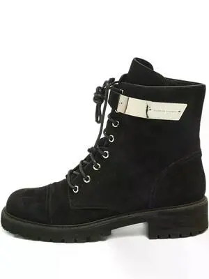 GIUSEPPE ZANOTTI Suede Lace-up Boots