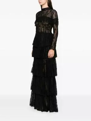 SAIID KOBEISY Lace Long Dress