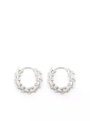 SHAUN LEANE Serpent's Trace Mini Hoop Earrings - Silver