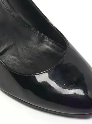 TOD'S Patent-leather Wedge Pumps - Black