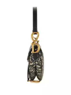 Dior Monogram Saddle Bag - Neutrals