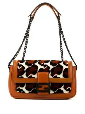 Fendi Baguette Leopard Shoulder Bag