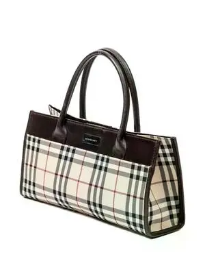 Burberry Check-pattern Handbag