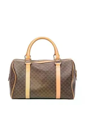 Celine Small Boston Patterned Tote Bag - Brown