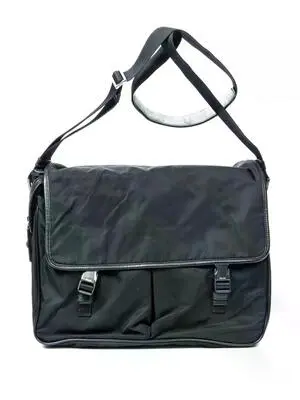 Prada Buckled Canvas Shoulder Bag