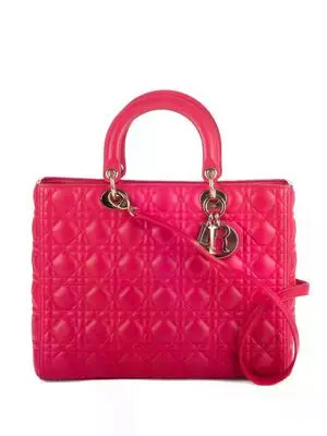 Dior Cannage Lady Handbag - Pink