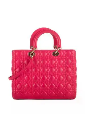 Dior Cannage Lady Handbag - Pink