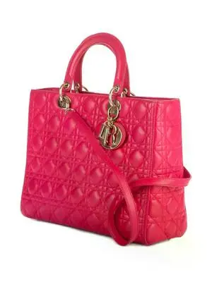 Dior Cannage Lady Handbag - Pink