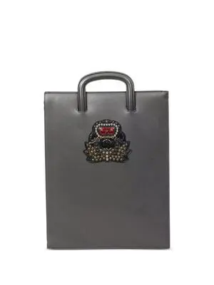 Christian Louboutin Silver Tone Totes For Women