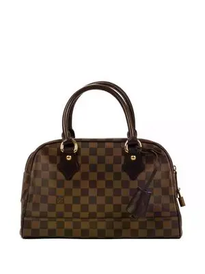 LOUIS VUITTON Damier Ebène Canvas Handbag