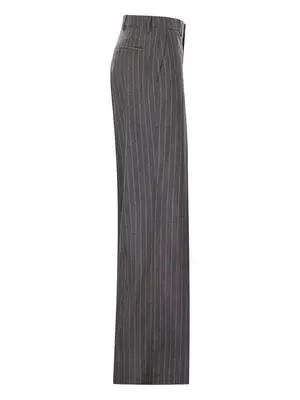 Tagliatore Pinstriped Wool Trousers
