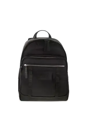 Hogan Logo-patch Backpack - Black