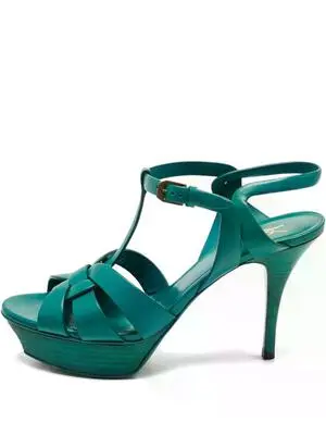 Green Strappy Heels