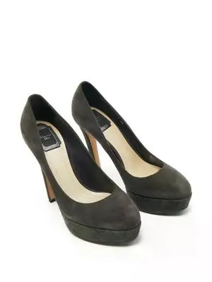 Dior Suede Platform Pumps