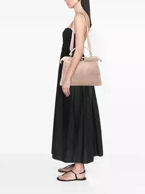 Fendi Large Shearling Peekaboo Iseeu Satchel