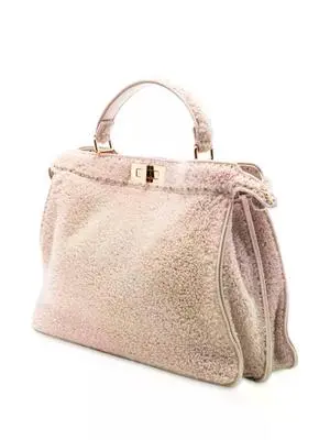Fendi Large Shearling Peekaboo Iseeu Satchel
