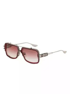 Dita Square Frame Sunglasses - Red