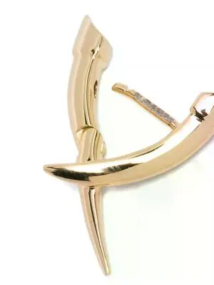 SHAUN LEANE Sabre Mini Crossover Earring - Gold