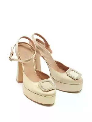 MALONE SOULIERS Platform Block-heel Pumps