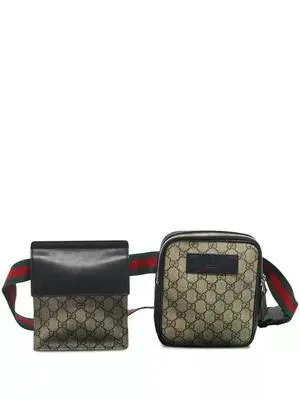 Gucci Gg Supreme Canvas Belt Bag - Neutrals