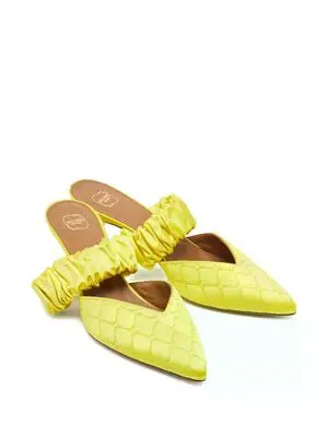MALONE SOULIERS Quilted Kitten Heel Mules