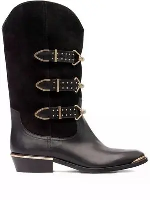 Women's Mid-Calf Buckled Boots