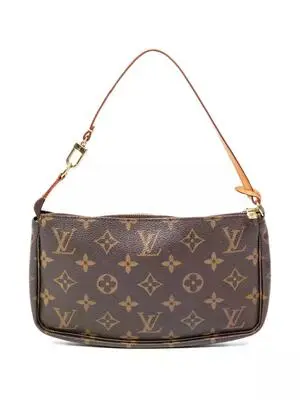 LOUIS VUITTON 1990s Monogram Shoulder Bag - Brown