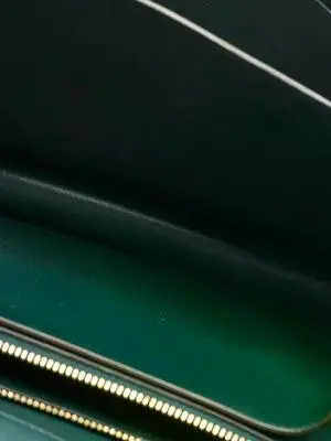 Celine Classic Box Leather Shoulder Bag - Green