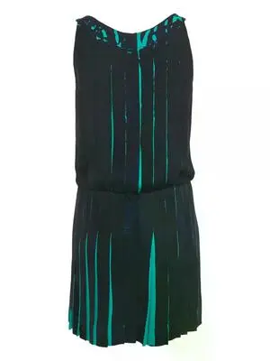LOUIS VUITTON Pleated Silk Mini Dress