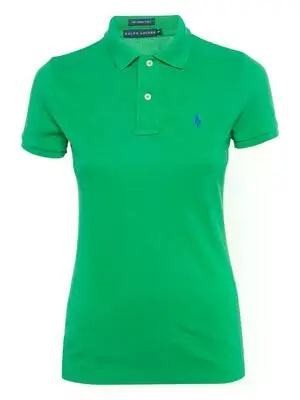 Polo Ralph Lauren Skinny-fit Cotton Polo Top - Green