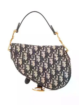 Dior Monogram Saddle Shoulder Bag - Blue