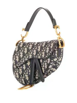 Dior Monogram Saddle Shoulder Bag - Blue