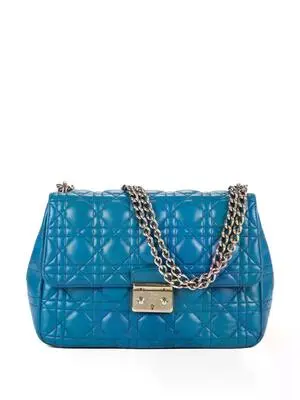 Dior Miss Cannage Leather Shoulder Bag - Blue