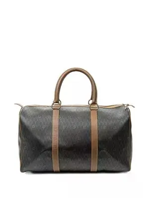 Dior Boston Honeycomb-pattern Luggage - Brown