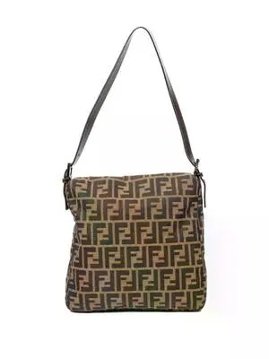 Fendi Ff-pattern Flap Shoulder Bag - Brown