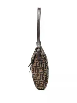 Fendi Ff-pattern Flap Shoulder Bag - Brown