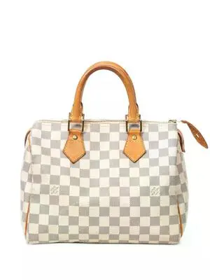 LOUIS VUITTON Speedy 25 Tote Bag - White