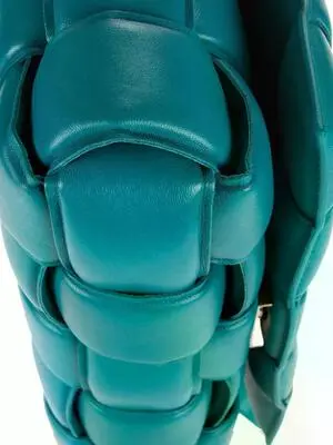 Bottega Veneta Padded Leather Shoulder Bag - Blue