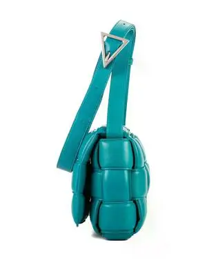 Bottega Veneta Padded Leather Shoulder Bag - Blue
