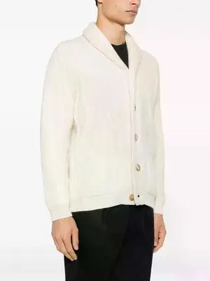 Fedeli Terminillo Cashmere Cardigan - White
