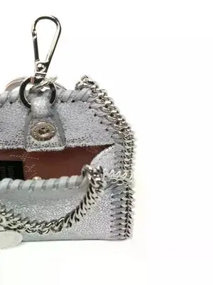 Stella McCartney Falabella Airpods Case Keyring - Silver