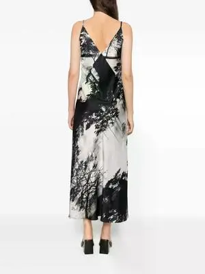 SAIID KOBEISY Printed Midi Dress