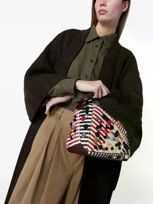 Loewe Small Puzzle Striped Tote Bag - Neutrals