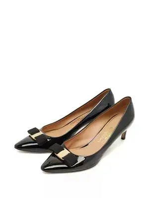 FERRAGAMO Vara Bow-detail Leather Pumps