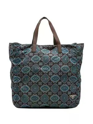 Prada Tessuto Stampato Tote Bag